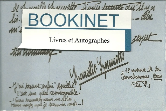 LETTRE AUTOGRAPHE DE Marcelle Maurette Journaliste 1935 EUR 27,00 ...