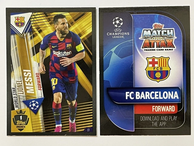 LIONEL MESSI MATCH Attax S1 World Star 2019/20 Topps RARE EUR 14,27 ...