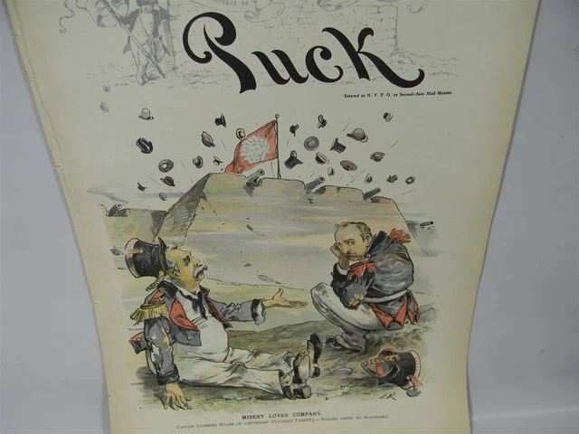 PUCK MAGAZINE NOV. 11 , 1891 -Great Graphics - Political Satire - 8B £ ...