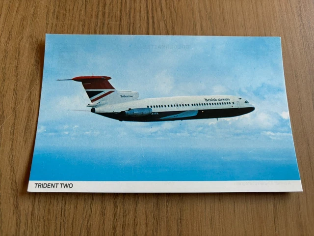 BRITISH AIRWAYS HAWKER-SIDDELEY Trident aircraft postcard £0.99 ...