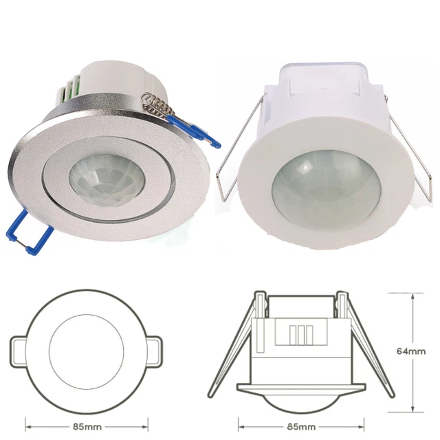 RECESSED CEILING MOUNTED Fixed Adjustable Occupancy Motion Detector ...