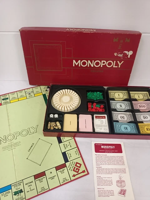 VINTAGE WADDINGTONS MONOPOLY Deluxe Board Game £12.00 - PicClick UK