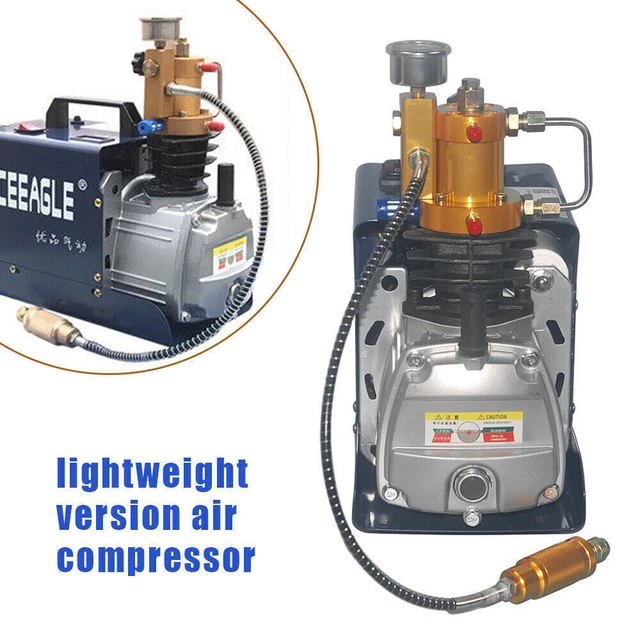 ELECTRIC COMPRESSOR PUMP 4500psi PCP Water Cooling High Pressure Air ...