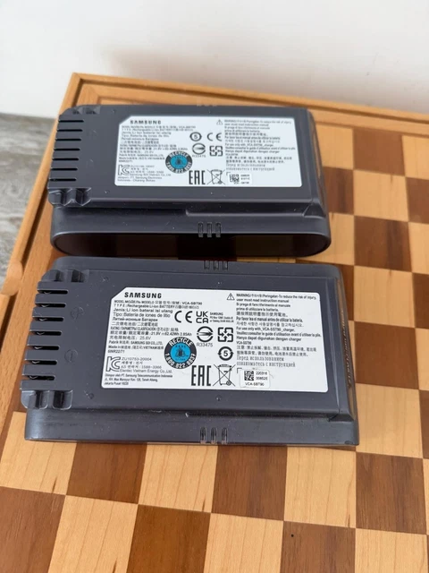 2 X FAULTY Genuine Samsung VCA-SBT90 Jet Series Battery (Jet 75, Jet 90 ...