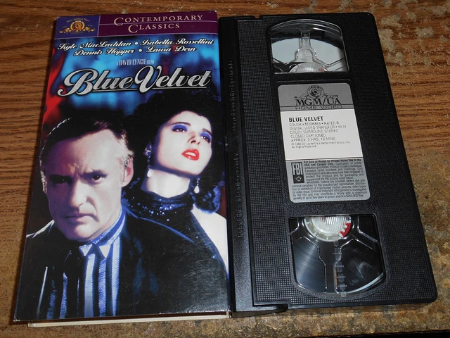 BLUE VELVET 1986 Vhs/David Lynch Classic/Dennis Hopper/Kyle Maclachlan ...