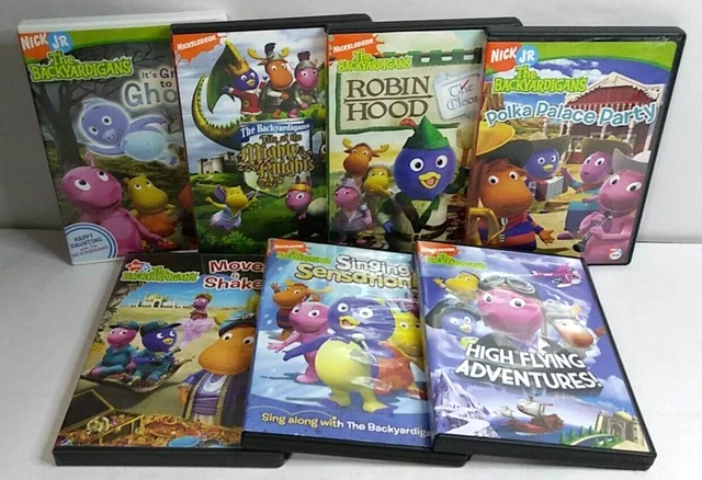 LOT OF 7 The Backyardigans on DVD Nick Jr Nickelodeon Singing Robin ...
