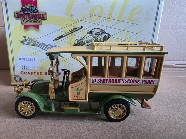 MATCHBOX YET06M 1910 RENAULT MOTOR BUS PARIS TROLLEYS TRAMS BUSES ...