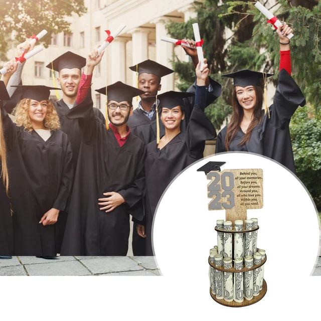 MONEY HOLDER EASY Assembly Gift Wooden Graduation Season Money Rack Eco ...