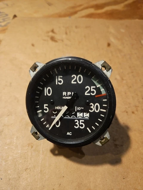 VINTAGE AC AIRCRAFT Tachometer Tach RPM Gauge $30.00 - PicClick