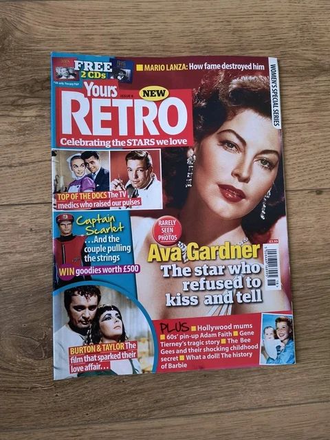 YOURS RETRO MAGAZINE Issue 8 Ava Gardner Elizabeth Taylor Mario Lanza ...