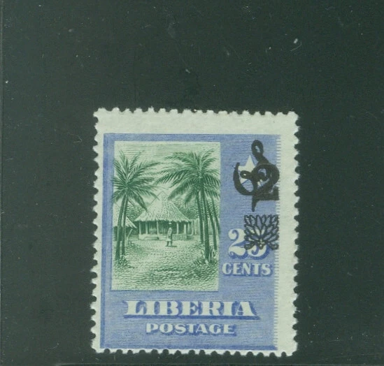 LIBERIA 1915-6, 2C overprint on 25c village official #O77 $2.99 - PicClick