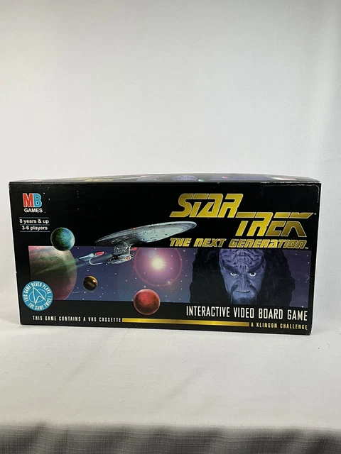 VINTAGE STAR TREK The Next Generation Interactive VHS Video Board Game ...