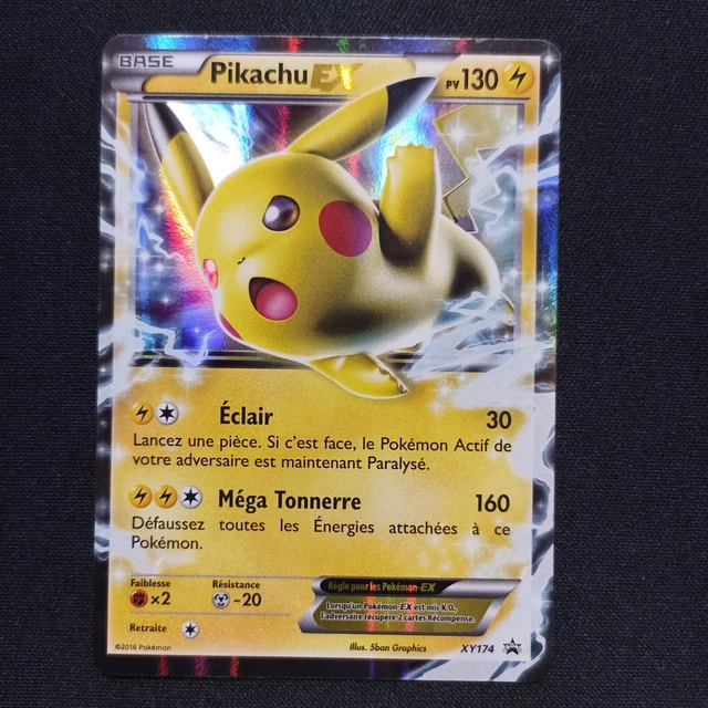 CARTE POKÉMON PIKACHU Ex XY174 Bloc XY Black Star Promos EUR 17,99 ...