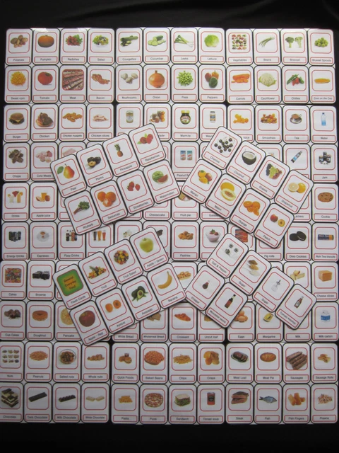 EVERYDAY FOOD VISUAL Cards - Autism/ADHD/PECS/Non verbal/Visual Aid ...
