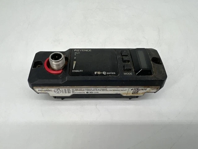KEYENCE FD-Q50C FLOW Meter Clamp-on Flow Sensor Ultrasonic 40/50A Body ...