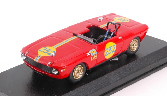 BEST MODEL LANCIA FULVIA F&M SP.HF 1:43 SCALE CAR MODEL #232 RET.TARGA ...