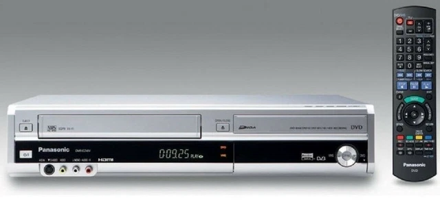 PANASONIC DMR-EZ48VEB-S DVD/VCR VHS Combi Recorder+Freeview Multi ...