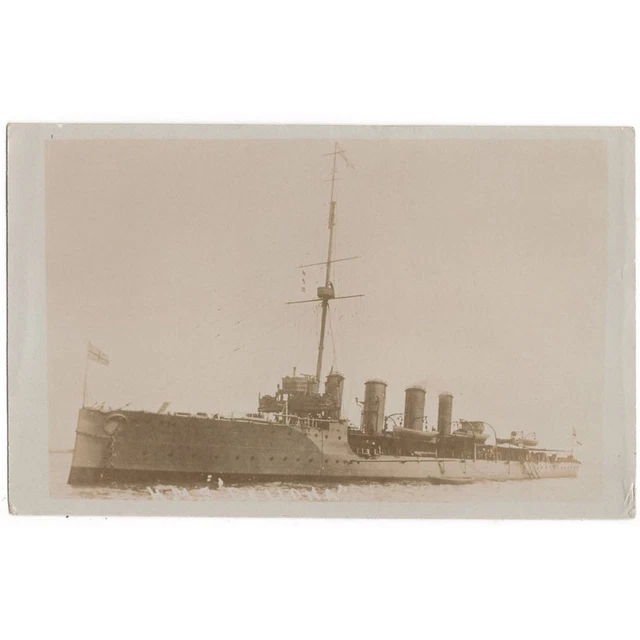 HMS BELLONA (1909) Boadicea-class scout cruiser Royal Navy RP Postcard ...