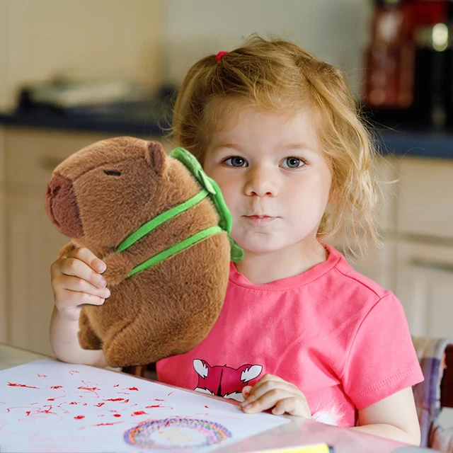 7.8IN CAPYBARA PLUSH Cute Capybara Stuffed Animals with Turtle Backpack ...