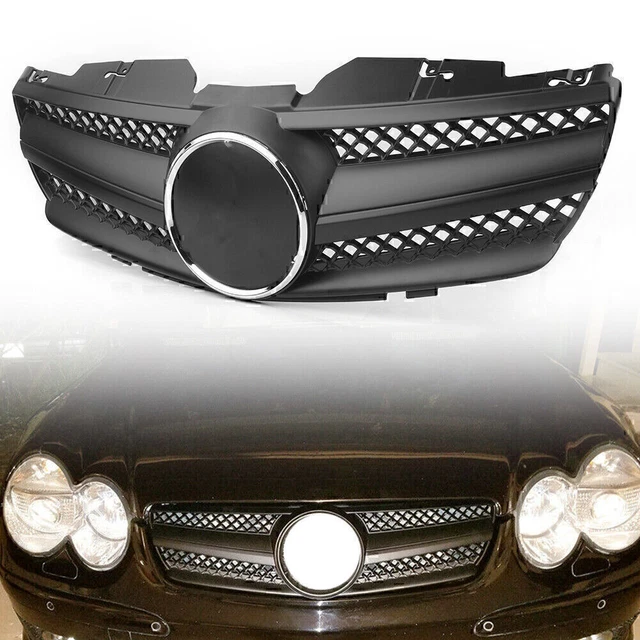 ABS FRONT BUMPER Lower Hood Grille Grill For MERCEDES SL-Class R230 ...
