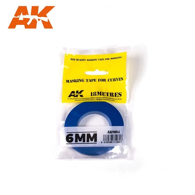 (AK9184) - AK Interactive - Blue Masking Tape for curves 6mm EUR 4,84 - PicClick FR