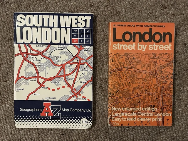 LONDON MAPS - SW London folding map - Geographia Street By Street (all ...