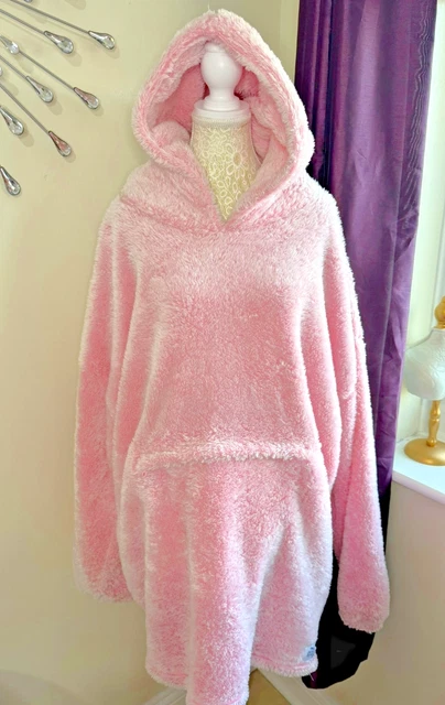 PRIMARK BABY PINK Snuddie To Go Super Soft Fleece Hoodie Pockets ...