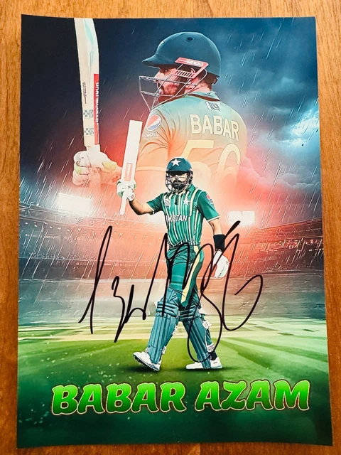 BABAR AZAM HAND Signed Pakistan Cricket Legend Photo - Comes With Coa ...
