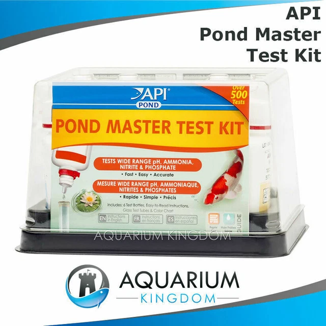 API POND MASTER Test Kit - pH, Ammonia, Nitrite, Phosphate Goldfish Koi ...