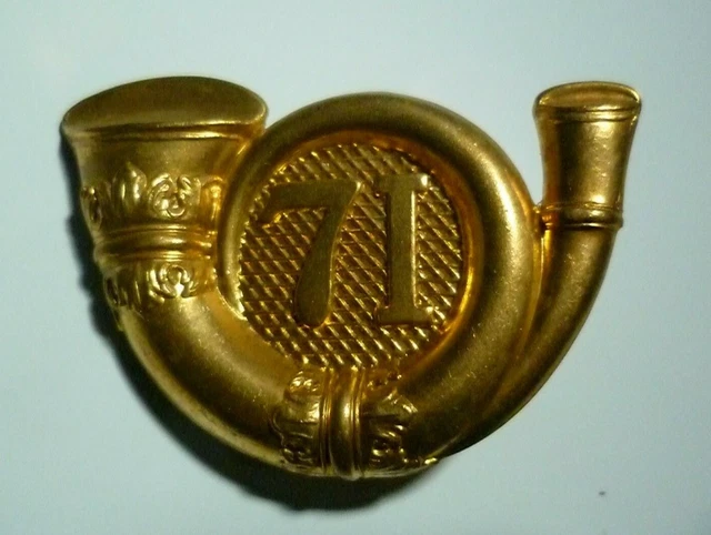 VICTORIAN 71ST HIGHLAND Light Infantry Regiment of Foot Glengarry Badge ...
