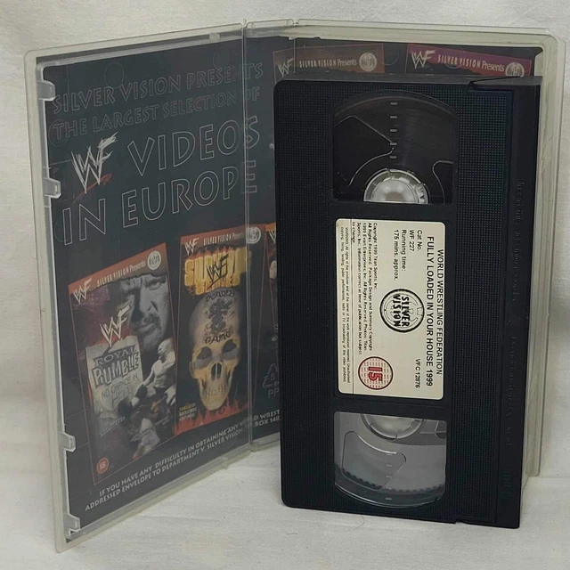 WWF FULLY LOADED 1999 Silver Vision VHS Video Tape WWE WCW ECW ...
