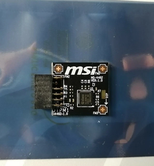 MSI TPM 2.0 TRUSTED PLATFORM MODULE MS-4462 Windows 11 £42.99 - PicClick UK