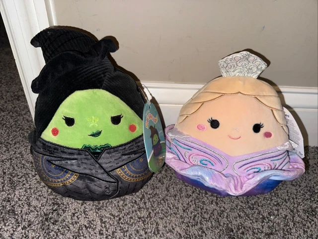 SQUISHMALLOWS WICKED FOR Good Glinda and Elphaba 8" set peluche da ...