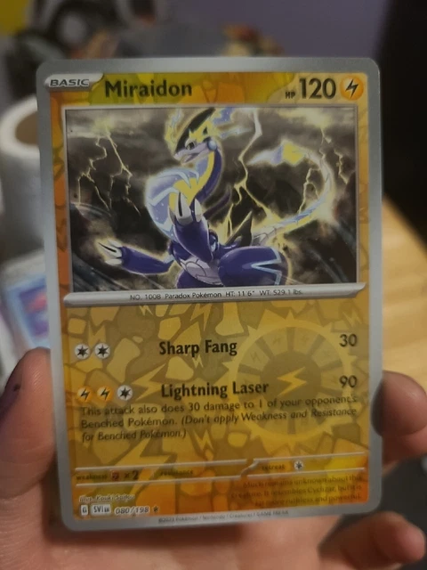 POKÉMON TCG MIRAIDON Scarlet & Violet Base Set 080/198 Holo Holo Rare ...