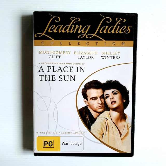 A PLACE IN The Sun DVD 1951 Drama, Elizabeth Taylor, Montgomery Clift ...