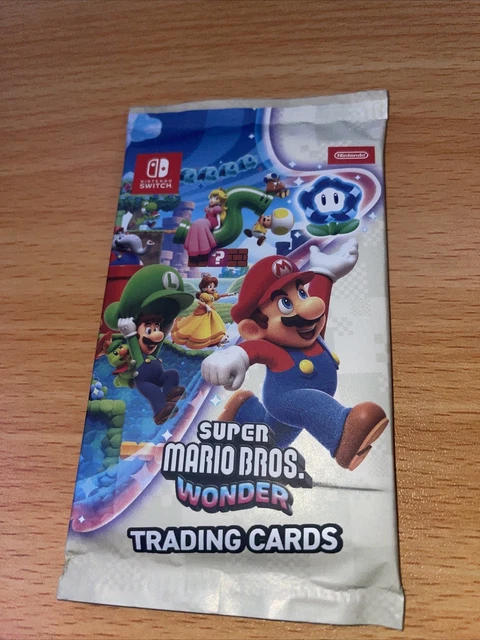 NEW EXCLUSIVE LIMITED Super Mario Bros. Wonder Trading Card Pack Only ...