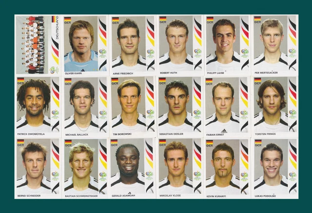 DEUTSCHLAND NATIONALMANNSCHAFT - Panini FIFA WM Deutschland 2006 ...