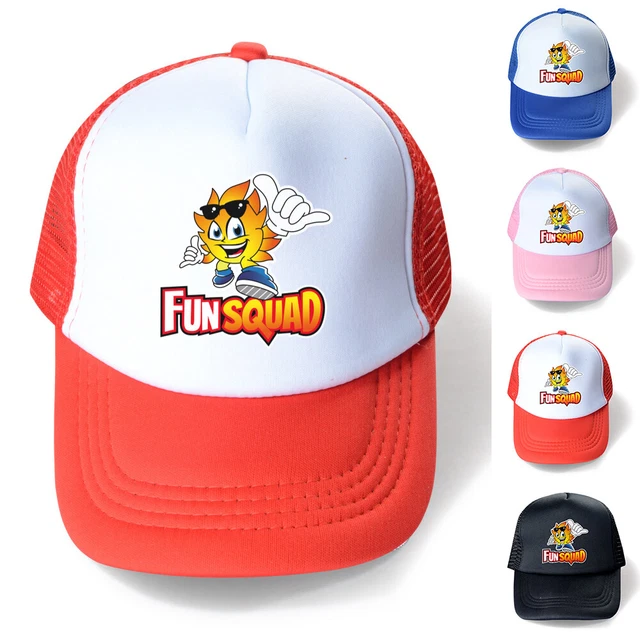 FUN SQUAD MESH Baseball Cap Kids Boys Girls Trucker Hat Sun Hat Outdoor ...
