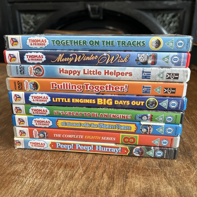 THOMAS THE TANK Engine & Friends DVD bundle X 9 Steam Team Pulling ...
