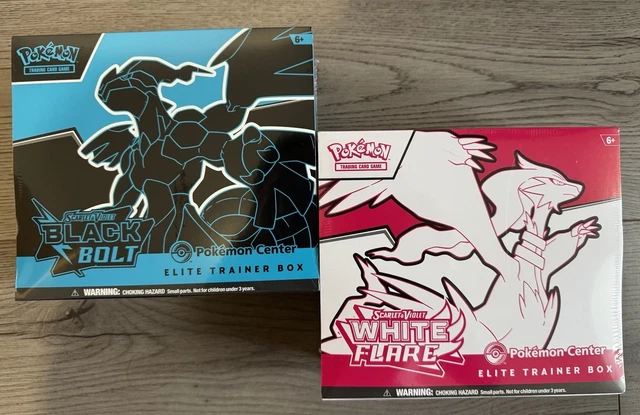 POKÉMON BLACK BOLT & White Flare Pokemon Center Elite Trainer Boxes ETB ...