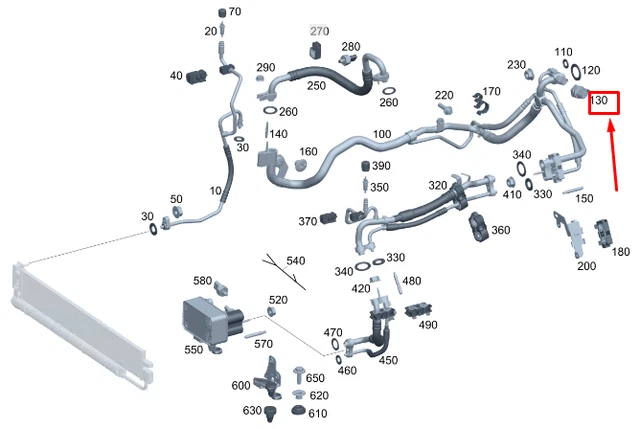 MERCEDES-BENZ EQS V297 A/C Pressure Sensor A0009054720 NEW GENUINE £150 ...