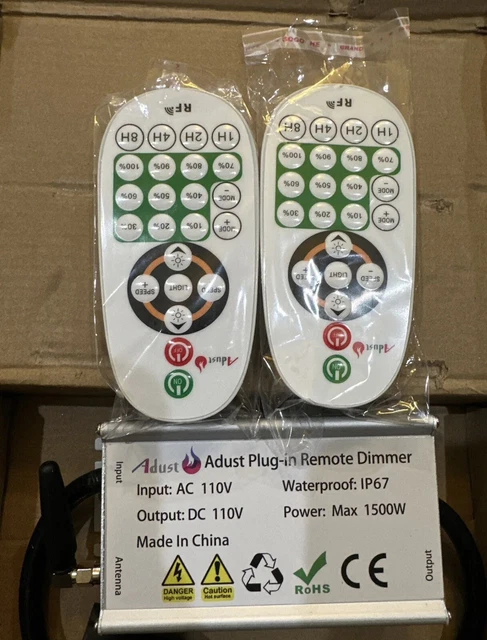 ADUST 1500W OUTDOOR Dimmer for String Lights, Wireless RF Remote Plug ...