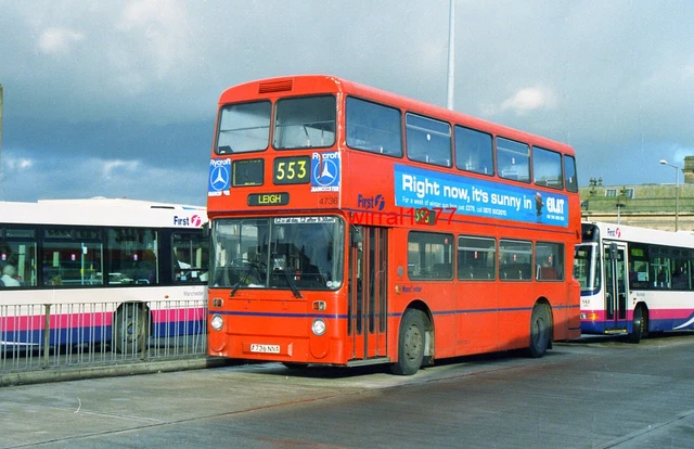 ORIGINAL BUS PHOTOGRAPHIC negative First Manchester 4736 A736NNA.. £3. ...