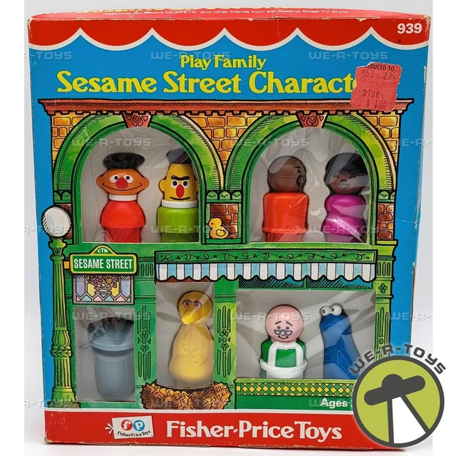 SESAME STREET CHARACTERS Play Family Fisher Price Toys 1975 Item#939 £ ...