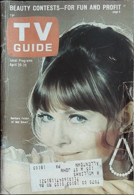 TV GUIDE APRIL 20, 1968 Barbara Feldon of "Get Smart" £6.03 - PicClick UK