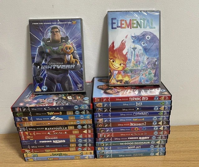 ALL COMPLETE PIXAR Disney Movies Films 1-27 DVDs Job Lot Kids Children ...
