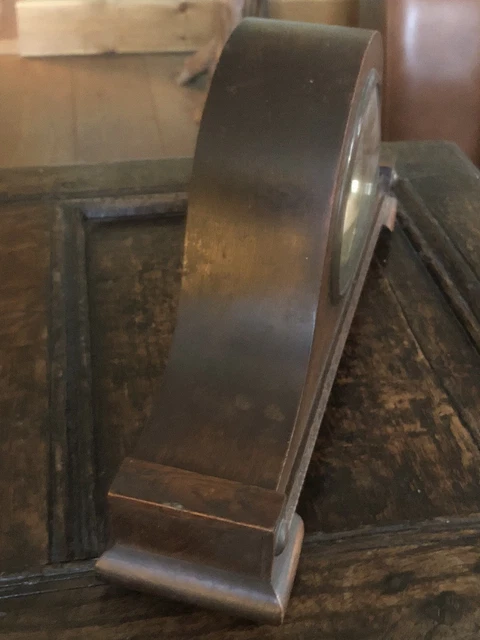 ANTIQUE 8 DAY Mantle Clock In Oak Case £10.80 - PicClick UK