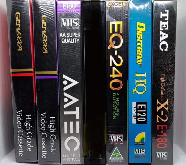 6 X BLANK VHS VIDEO TAPES VARIOUS BRANDS NEW SEALED $20.00 - PicClick AU