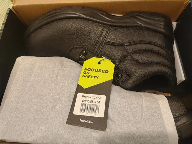 BRAND NEW UNUSED safety shoes men steel toe uk size 8/us size 8.5 £8.66 ...