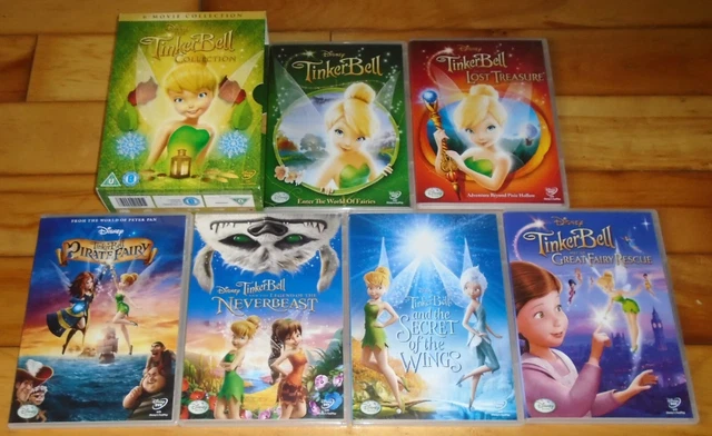 WALT DISNEY TINKER Bell (6 DVD) Bundle Complete Film Collection TinkerBell Fairy £9.97 - PicClick UK